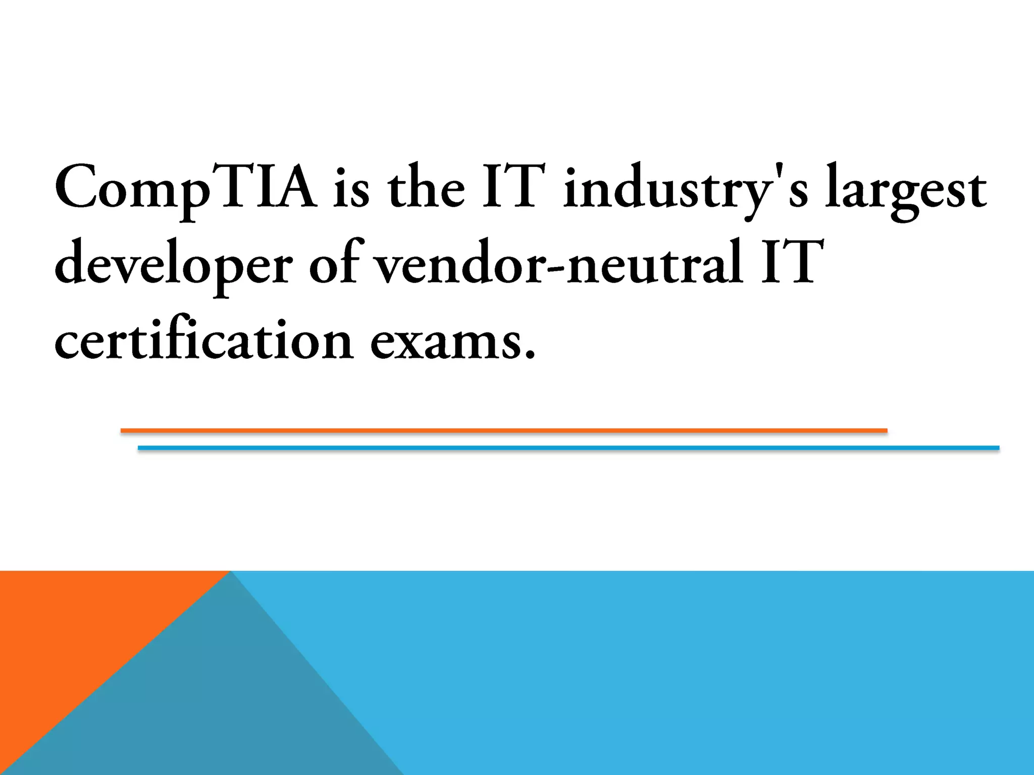 CompTia certifications | PPTX
