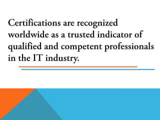CompTia certifications | PPTX