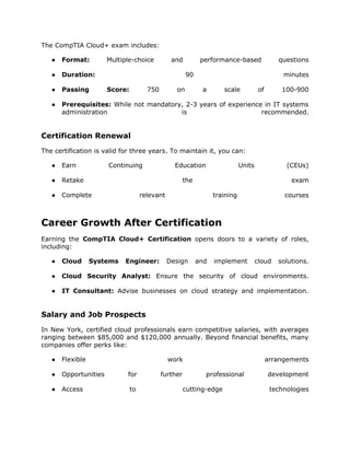 CompTIA Cloud+ Certification in New York_ Elevate Your Career.docx