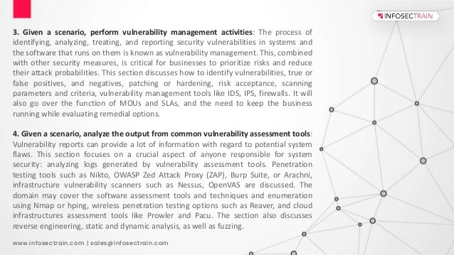 CompTIA CySA Domain 1 Threat and Vulnerability Management.pptx | Information and Network ...