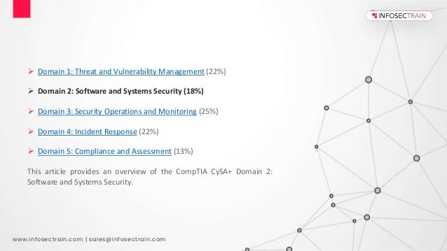 CompTIA CySA+ Domain 2 Software and Systems Security.pptx