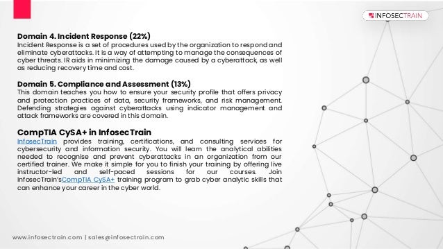 CompTIA CySA+ domains and their Weightage.pptx