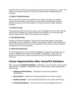 CompTIA DataSys+_ The Ultimate Certification for Data Systems.docx