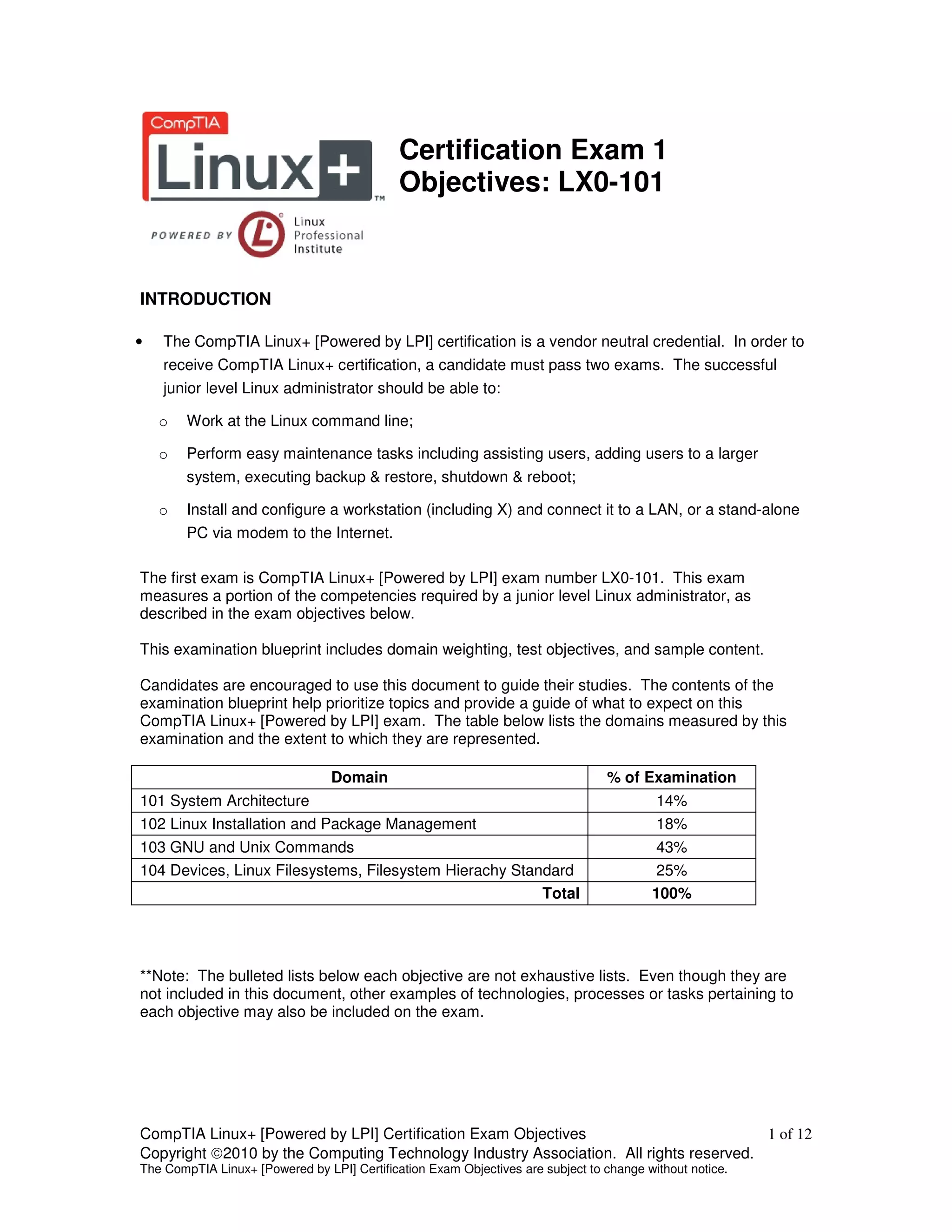 Comp tia linux_powered_by_lpi_lx0_101 | PDF | Operating Systems | Computer Software and Applications