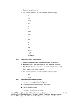 Comp tia linux_powered_by_lpi_lx0_101 | PDF | Operating Systems ...