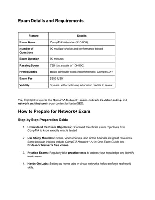 CompTIA Network+ Certification Exam Guide | PDF