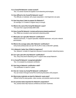 CompTIA Network+ Certification Exam Guide | PDF