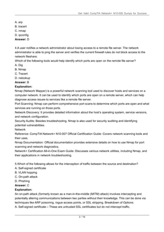 CompTIA Network+ Certification N10-009 PDF | PDF