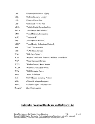 Comp tia network_n10-005 | PDF
