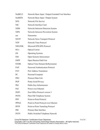 Comp tia network_n10-005 | PDF