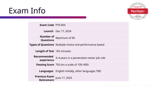 CompTIA PenTest+ is changing in 2025: Everything you need to know | PPTX