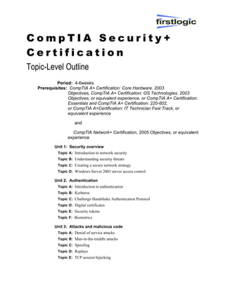 Comptia Security+ | DOC | Computer Networking | Computing