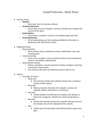 CompTIA Security+ (Study Notes) for cs.pdf