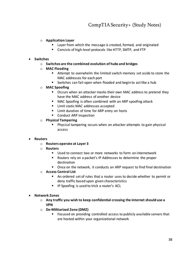 CompTIA Security+ (Study Notes) for cs.pdf