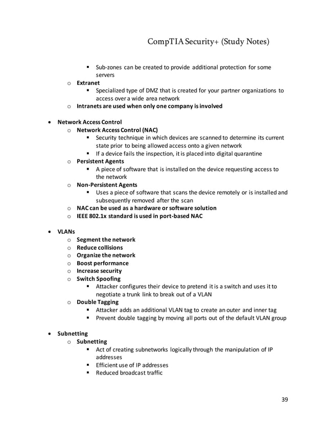 CompTIA Security+ (Study Notes) for cs.pdf