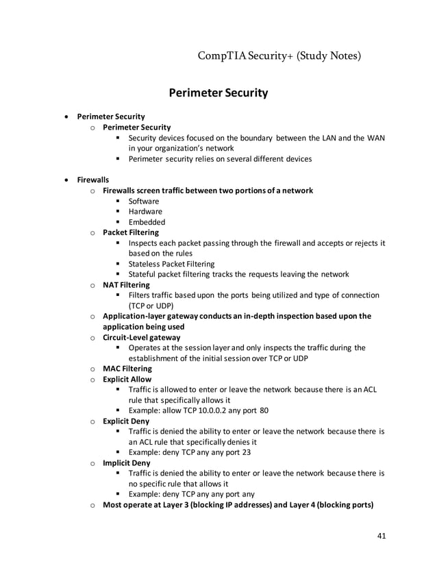 CompTIA Security+ (Study Notes) for cs.pdf