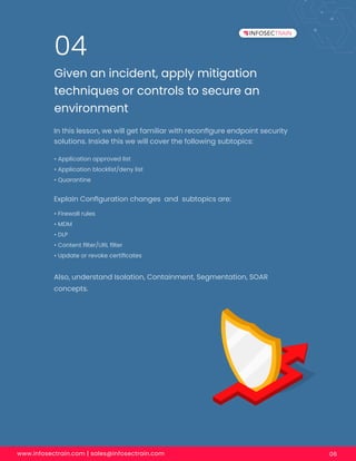 Comptia security sy0 601 domain 4 operation and incident response | PDF