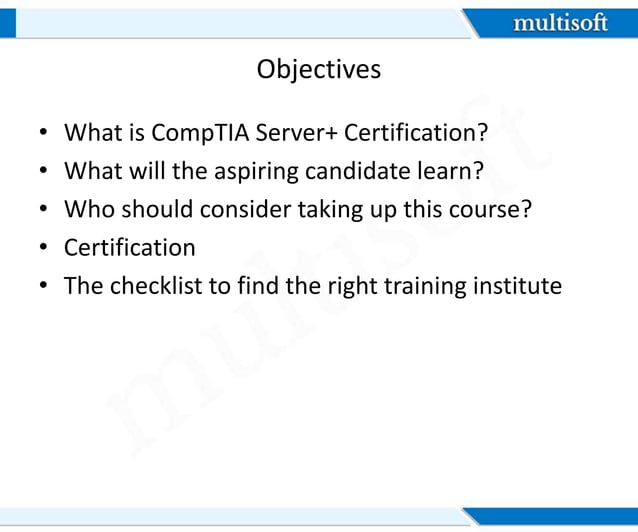 All About CompTIA Server+ | PPTX | Computing | Technology & Computing
