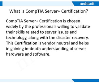 All About CompTIA Server+ | PPTX