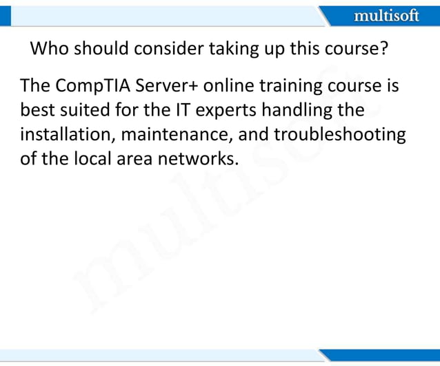 All About CompTIA Server+ | PPTX | Computing | Technology & Computing