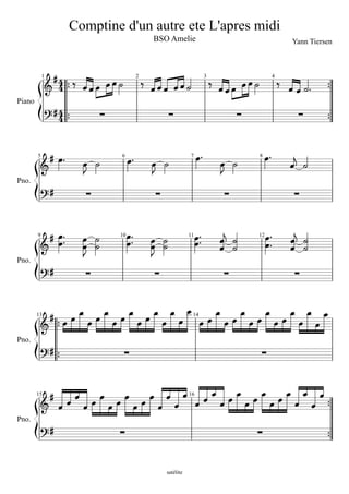 Comptine D Un Autre Ete L Apres Midi