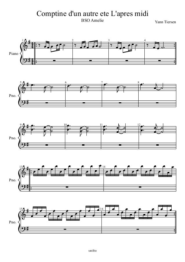 Comptine D Un Autre Ete L Apres Midi