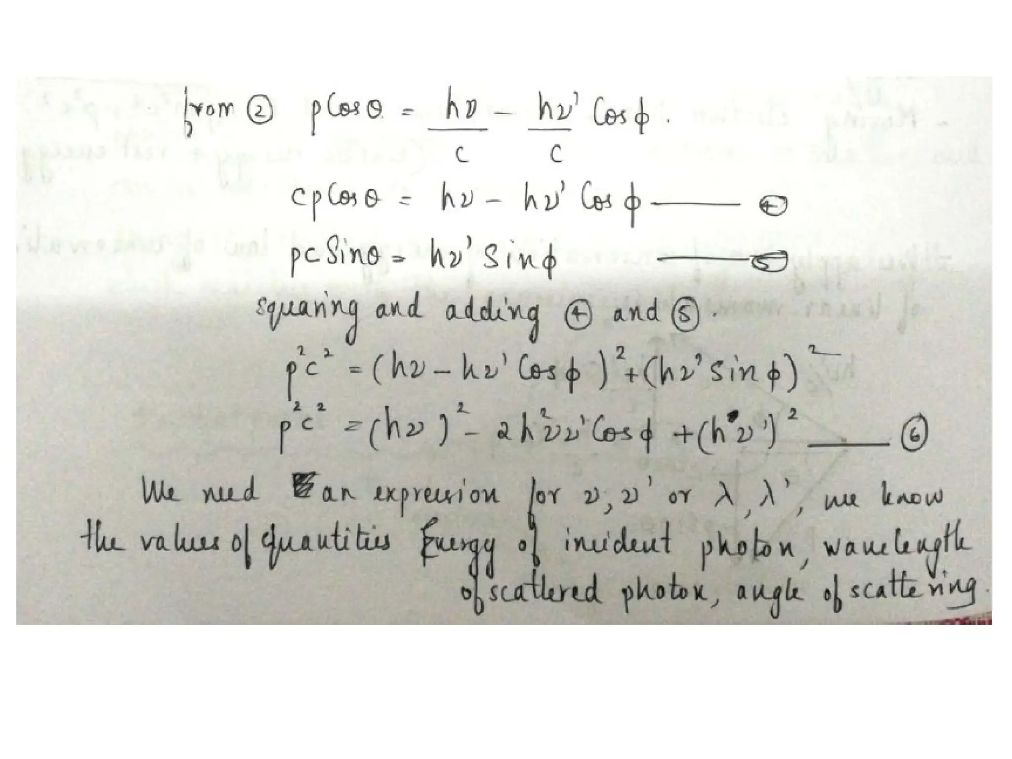 compton effect derivation step by step.pptx