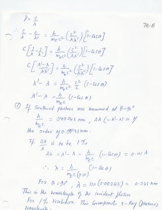 Compton effect derivation | PDF