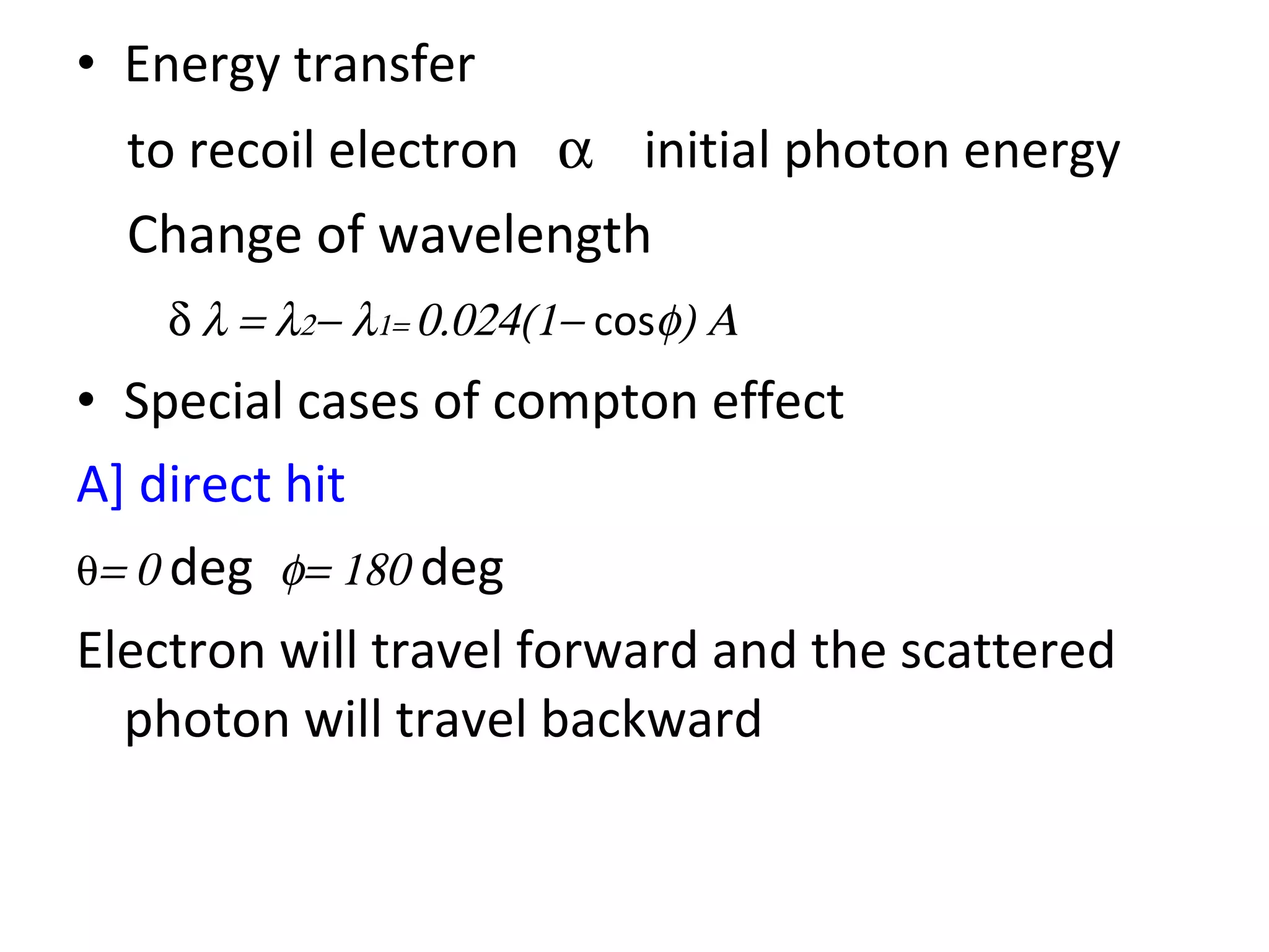Compton effect and pair production | PPT