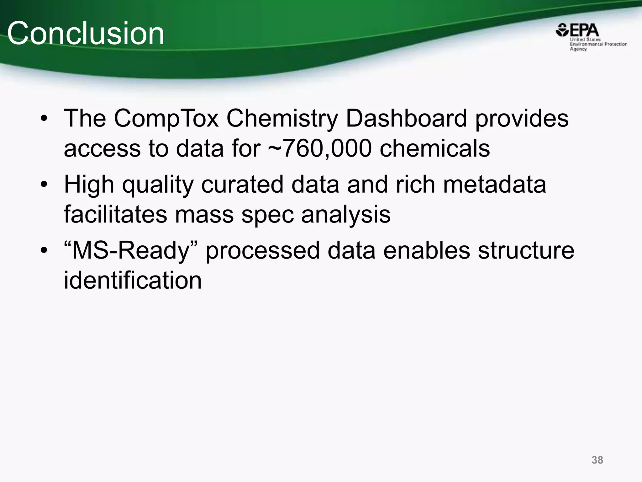 Using the US EPA’s CompTox Chemistry Dashboard for structure ...
