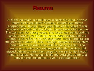 Cold Mountain Sparknotes