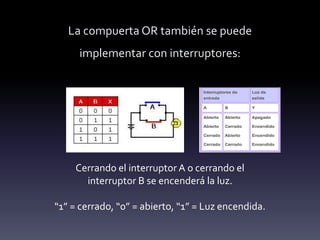 Compuerta or compuertas lógicas | PPTX