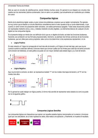 Compuertas lógicas | DOCX