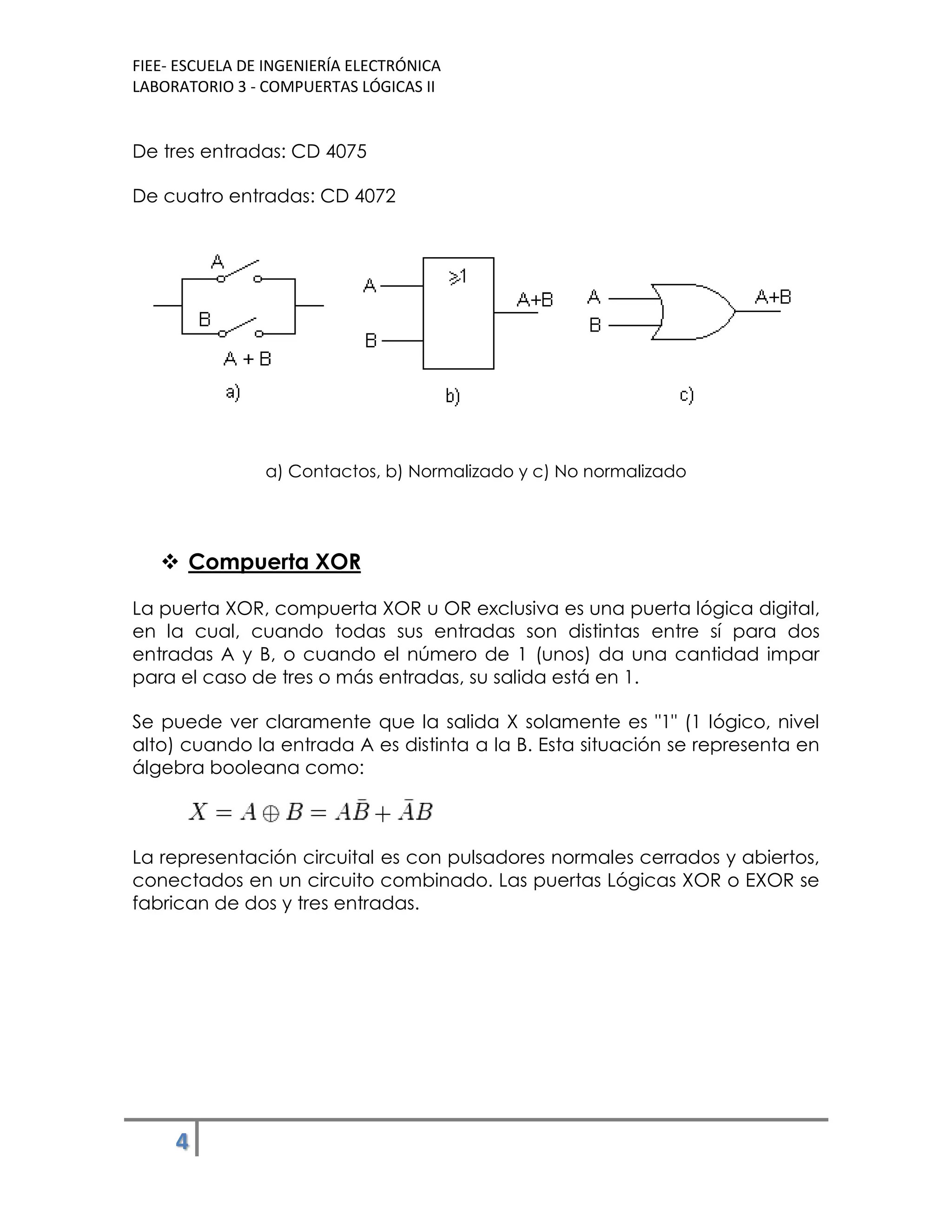Compuertas lógicas basicas | DOCX