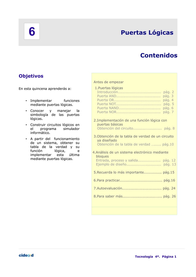 Compuertas lógicas | PDF