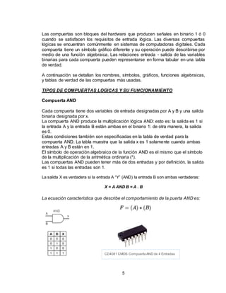 Compuertas logicas | DOCX