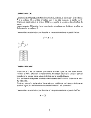 Compuertas logicas | DOCX