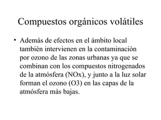 Compuestos organicos volatiles | PPT