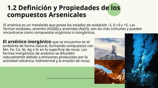 Definición y propiedades de los compuestos arsenicales.pptx