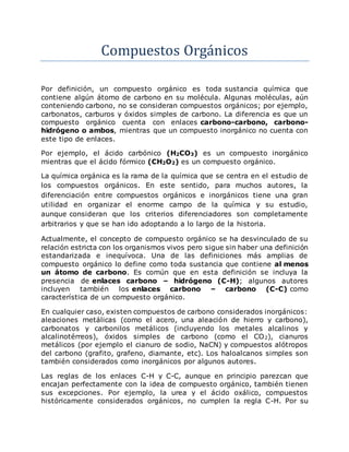 Compuestos organicos | DOCX