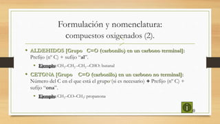 Compuestos oxigenados | PPTX