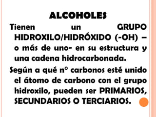 COMPUESTOS OXIGENADOS, Alcoholes, aldehi | PDF
