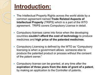 Compulsory license | PPTX