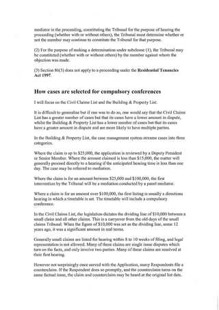 Insight into Compulsory Conferences at the Victorian Civil and ...