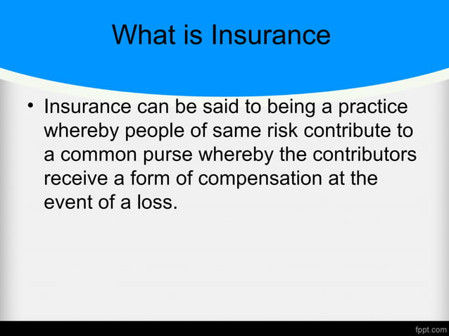 Compulsory insurance | PPT
