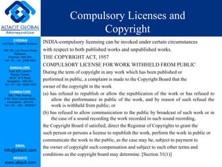 Compulsory licensing | PPT