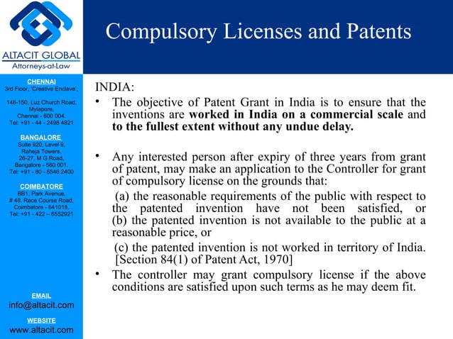 Compulsory licensing | PPT