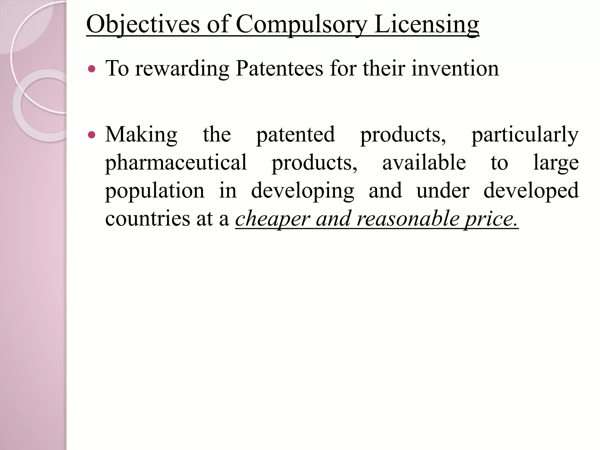 Compulsory licensing by surendra | PPTX | Pharmaceutical Industry ...