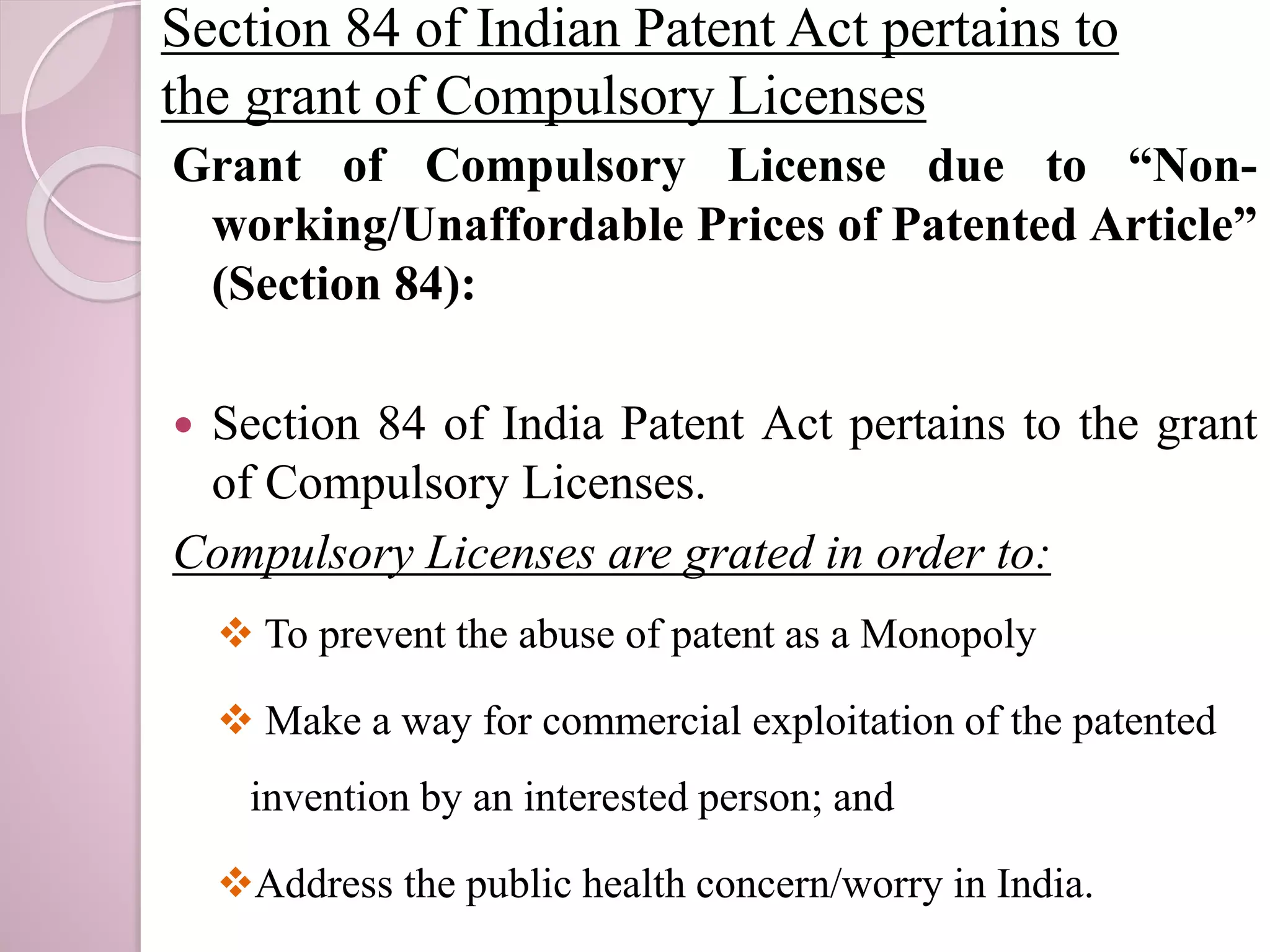 Compulsory licensing by surendra | PPTX | Pharmaceutical Industry ...