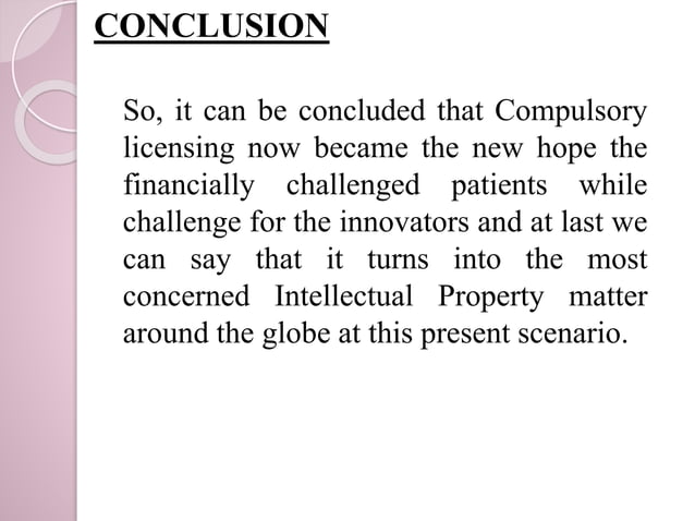 Compulsory licensing by surendra | PPTX | Pharmaceutical Industry ...